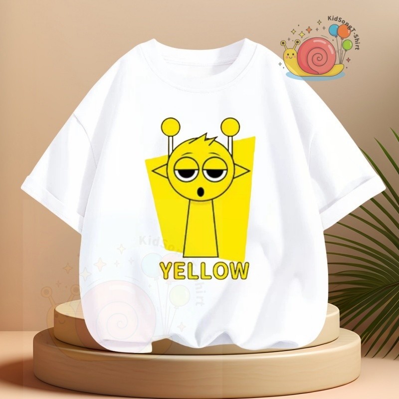 Faedah [SPRUNKI INCREDIBOX] Print Kid Cartoon T Shirt No wrinkles Round ...