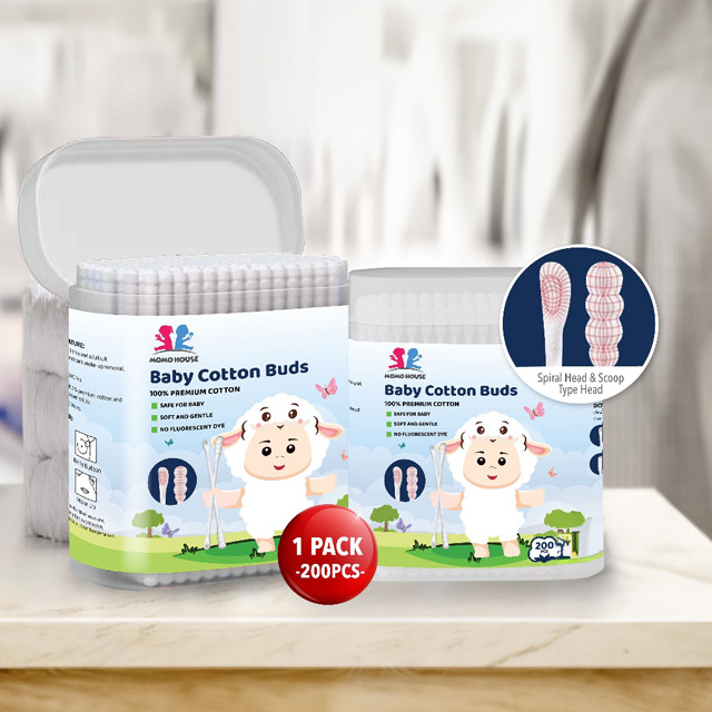 [Shopee Choice] Baby Safe Disposable Cotton Swabs Double Head Cotton ...