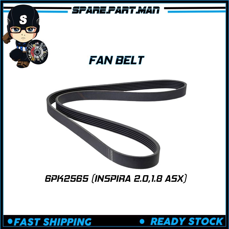 FAN BELT 6PK2565 (INSPIRA 2.0,1.8 ASX) MITSUBOSHI / OEM SPM | Shopee ...