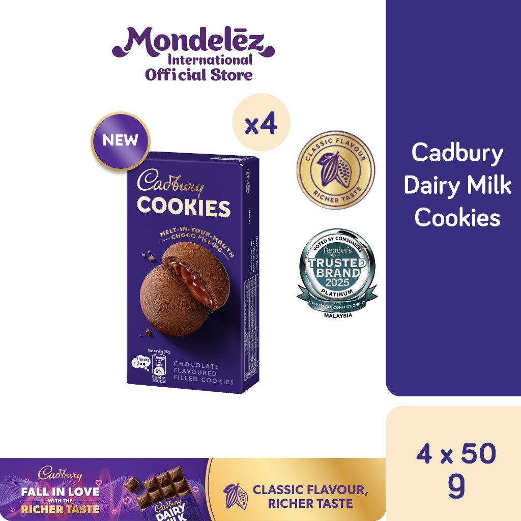 [Bundle of 4] Cadbury Cookies 50g | Shopee Malaysia