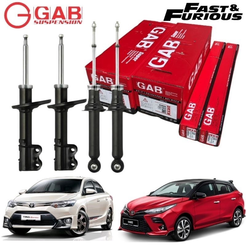ORIGINAL GAB TOYOTA VIOS NCP150, YARIS NSP151 FRONT DEPAN, REAR BELAKANG ABSORBER GAS & MOUNTING ...