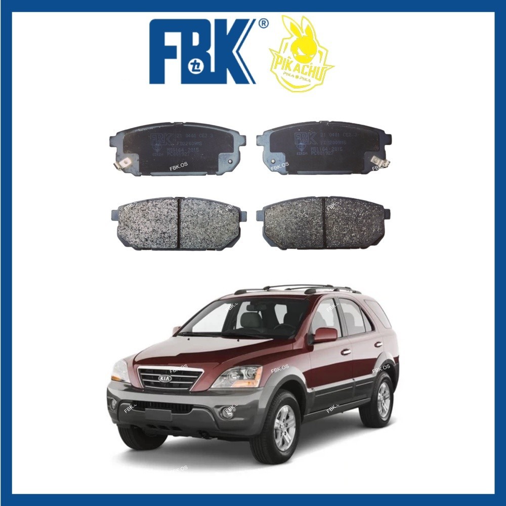 Original FBK Disc Brake Pad Rear - Kia Sorento BL | Shopee Malaysia