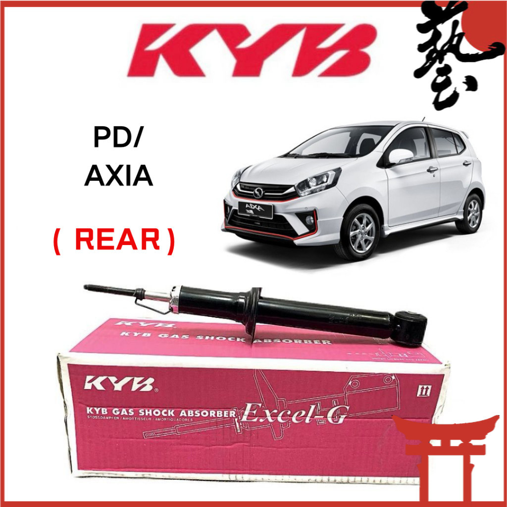 KYB Absorber Set - Perodua Axia (REAR) (GAS) (1Pair ) (341492M) KAYABA ...