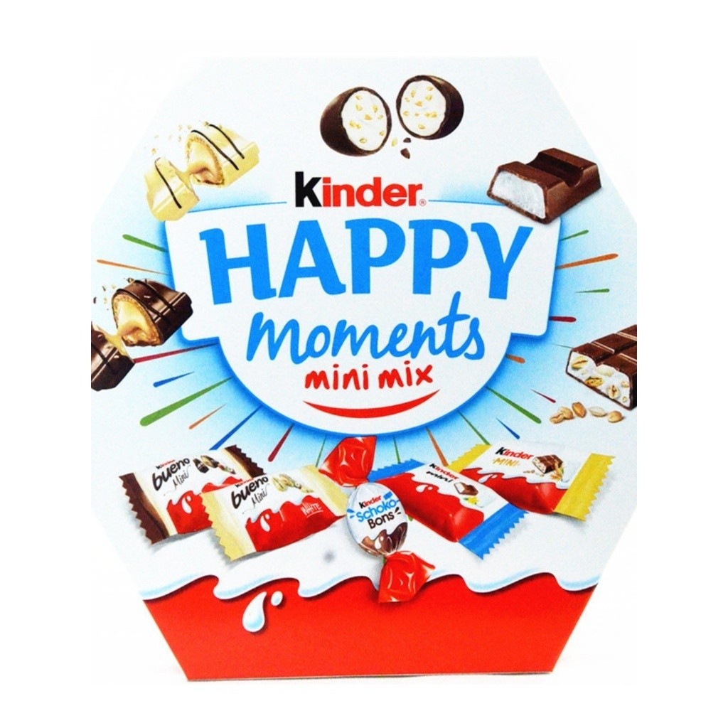 Kinder Happy Moments Hazelnut Milk Sandwich Biscuit Chocolate Snack Gift Box (161g) | Shopee ...