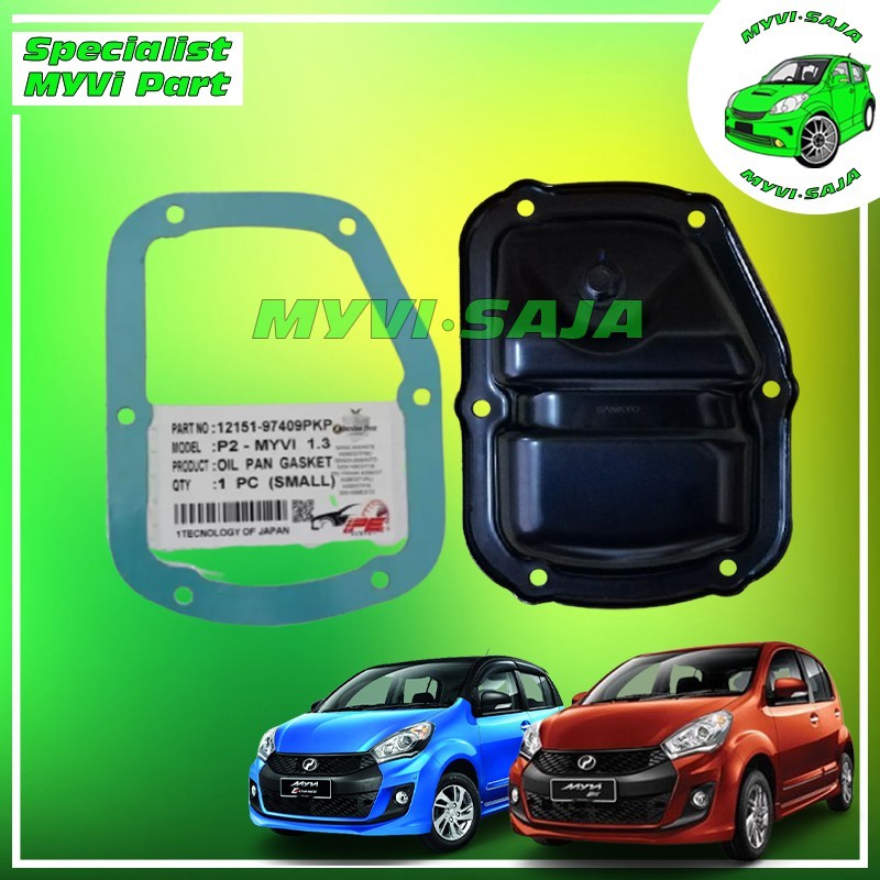 OIL PAN COVER / OIL SUMP BASE GASKET PERODUA MYVI ALZA MYVI LAGI BEST ...