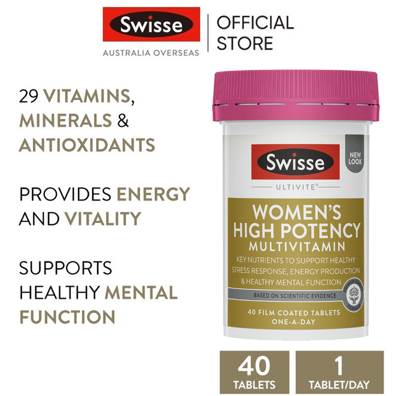 Swisse Women’s High Potency Multivitamin 40 Tablets (EXP:11 2026 ...