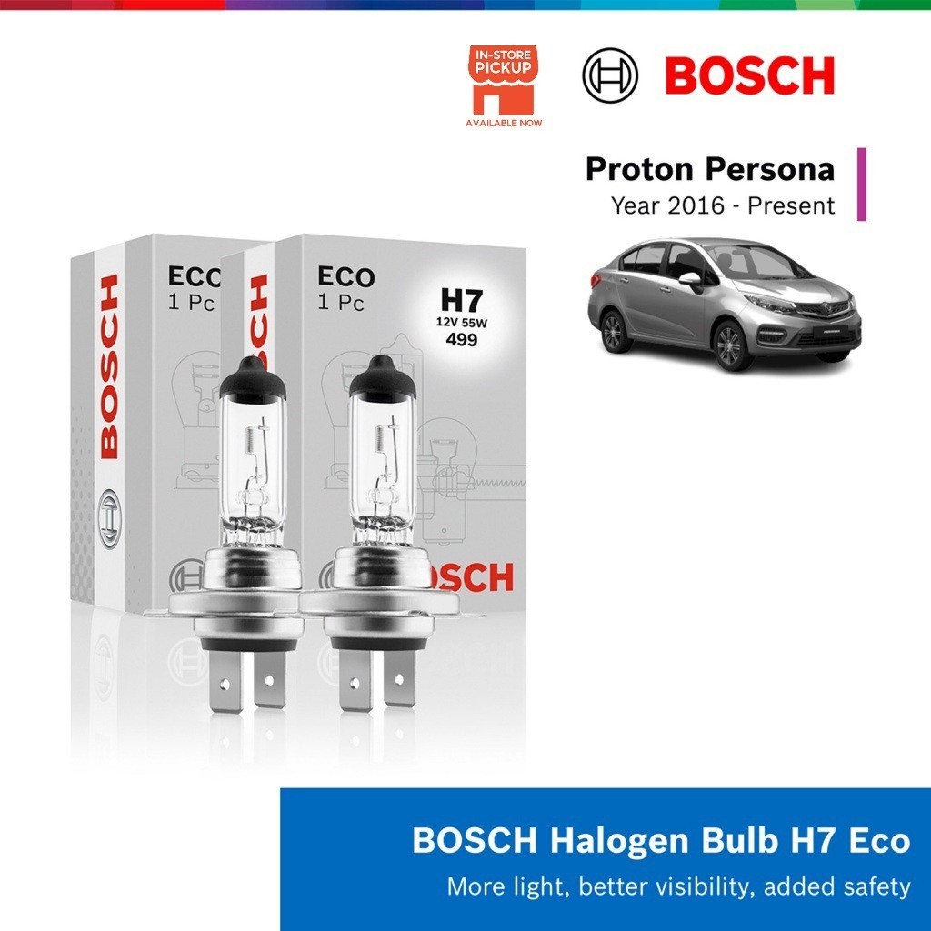 Bosch Halogen Headlight Bulb for Proton Persona 2nd Gen (55W) H7 ...