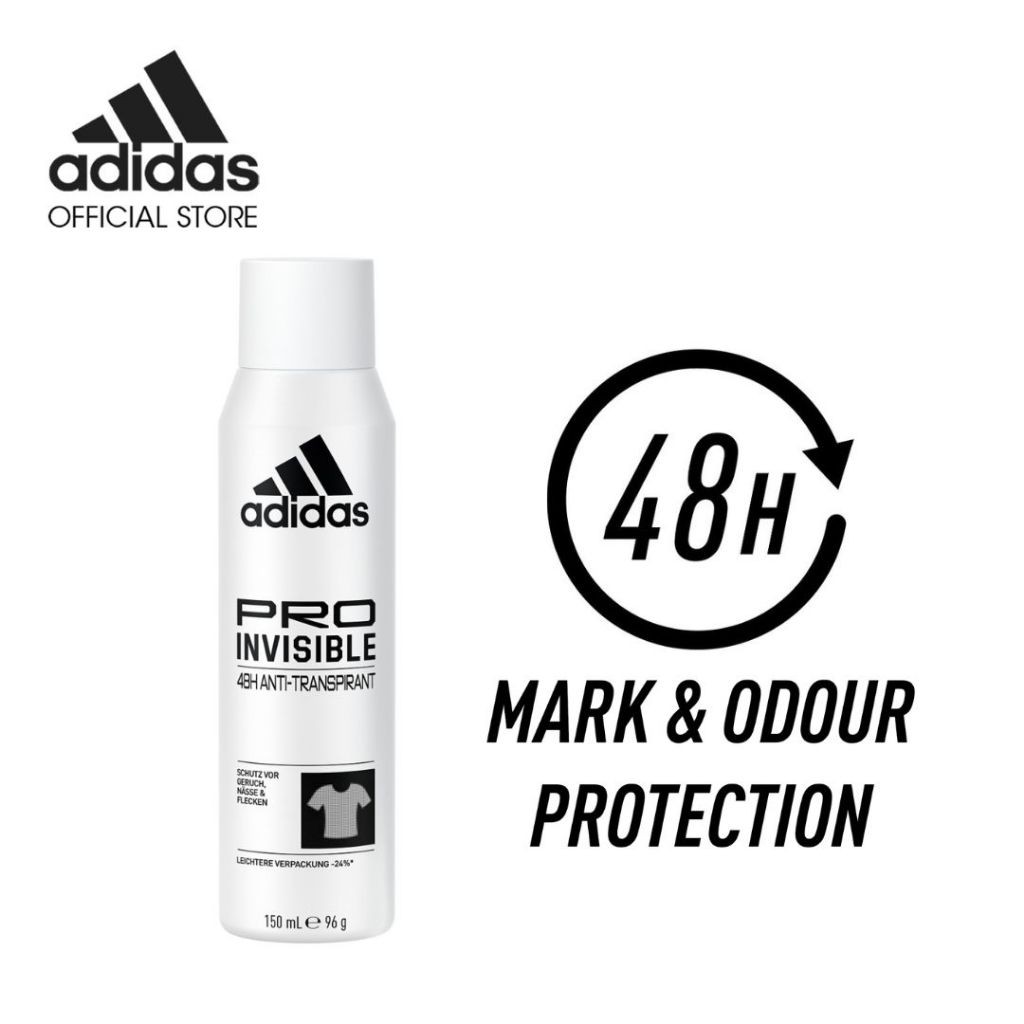 Adidas Deodorant Body Spray Pro Invisible (Women) 150ml - Mark & Odor ...