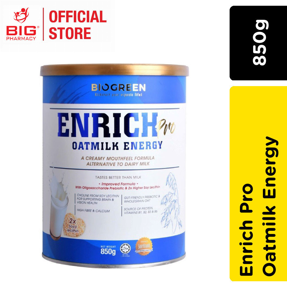 Biogreen Enrich Oatmilk Pro Energy 850g | Shopee Malaysia