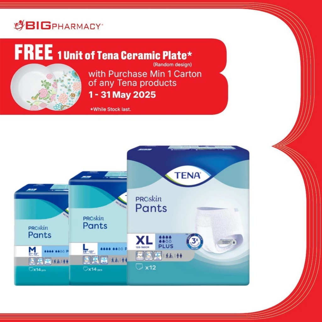 Tena Pants Plus (M 9Sx6/L 8Sx6/XL 12Sx4) | Shopee Malaysia