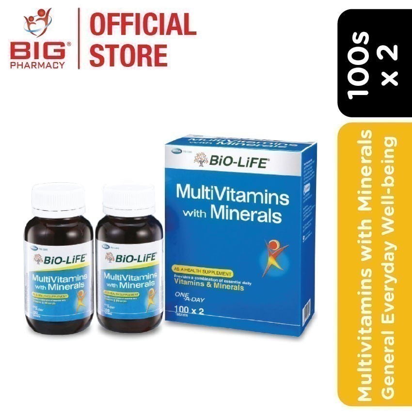 Biolife Multivitamins Wt Minerals 2X100s | Shopee Malaysia