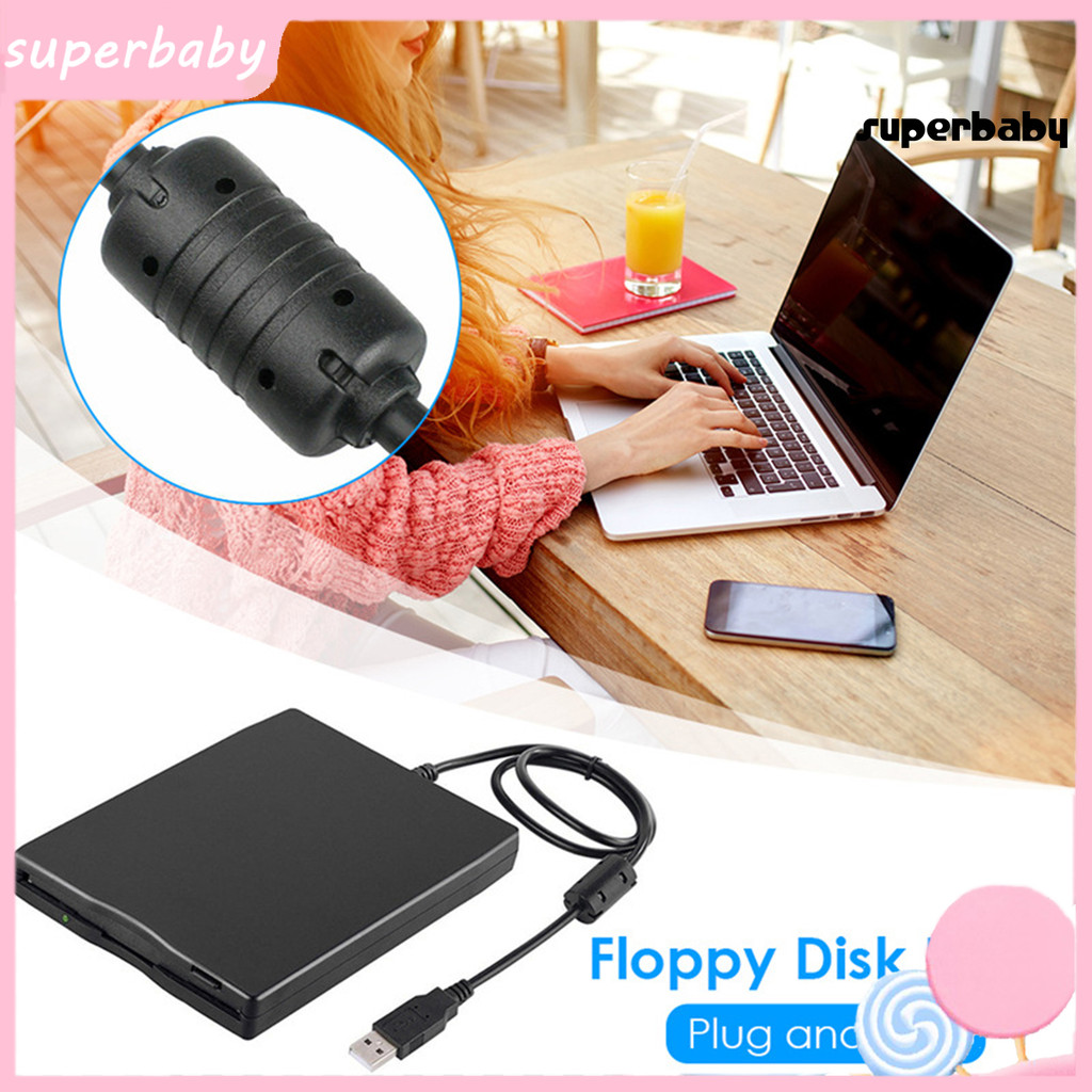 [super]Floppy Drive USB 2.0 Plug Play Portable 3.5-inch External Floppy ...