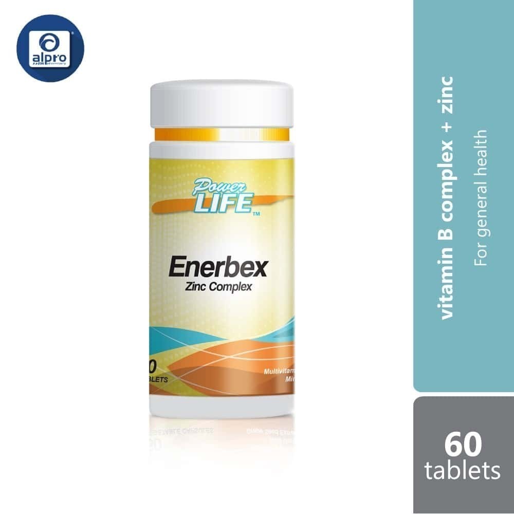 Alpro Pharmacy Exclusive - Powerlife Enerbex Zinc Complex 60s | Shopee ...