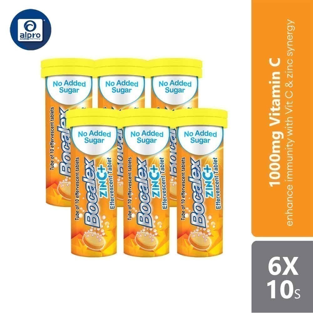 Alpro Pharmacy Exclusive - Bocalex Zinc + Effervescent Tablet 10s x 6 ...