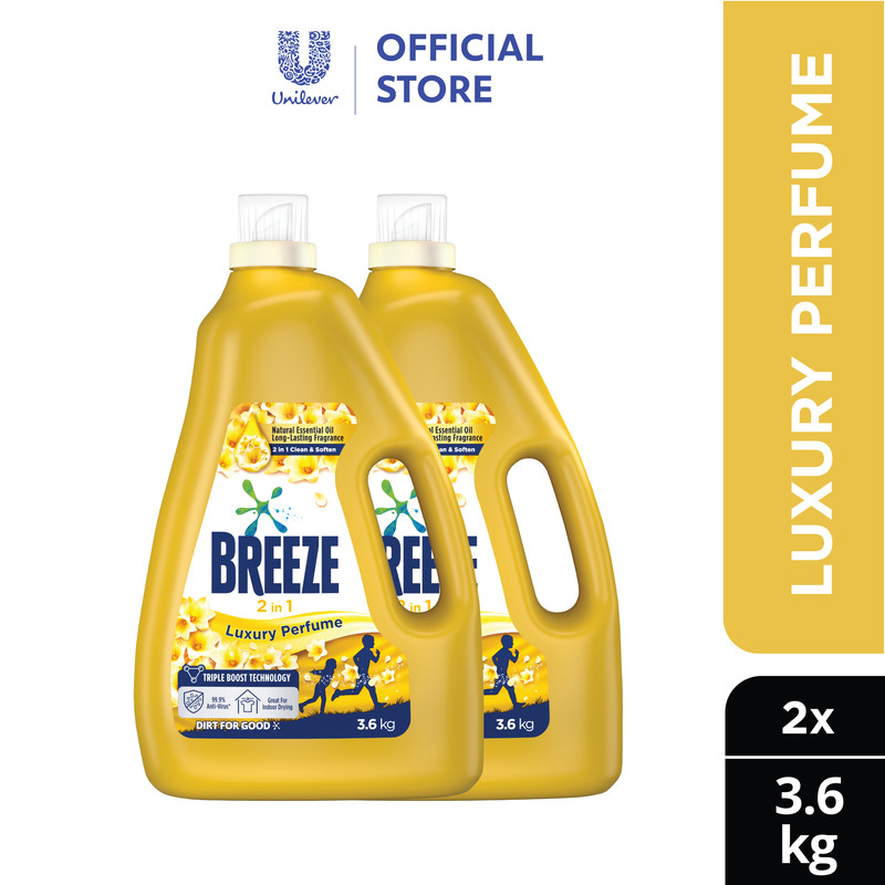[Bundle of 2] Breeze Detergent Liquid Luxury Perfume 3.6kg | Shopee ...