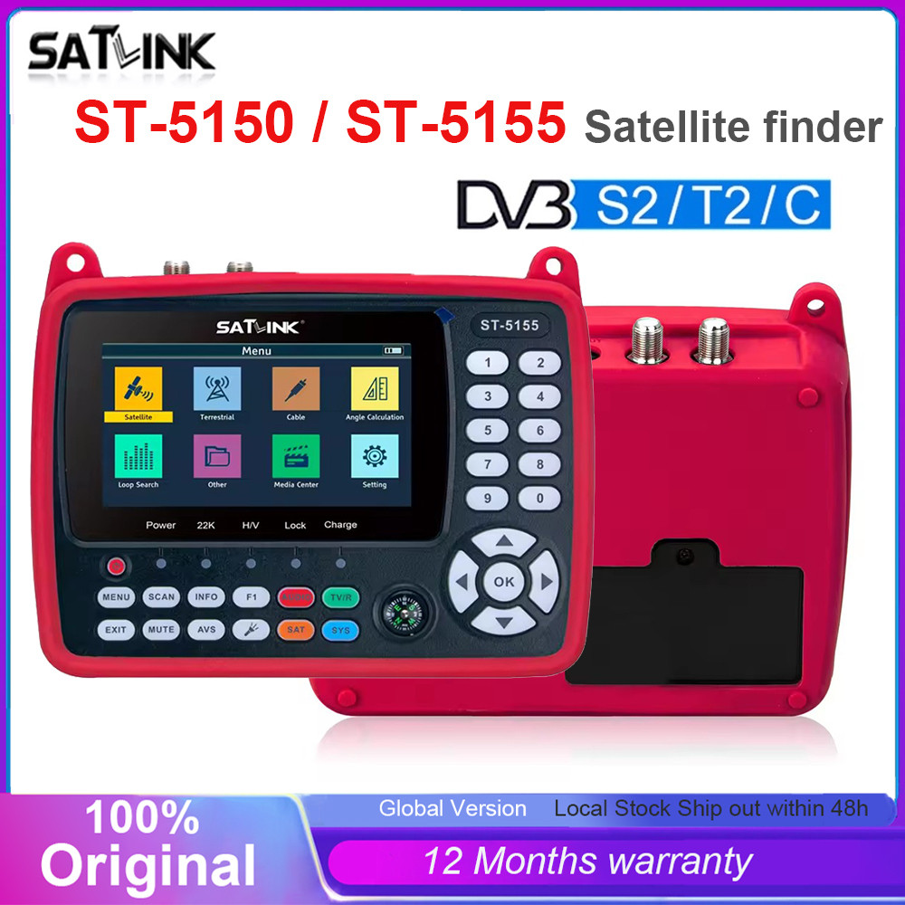 SATLINK ST-5150 ST-5155 4.3" LCD HD Digital Satfinder DVB-T2 DVB-S2 DVB ...