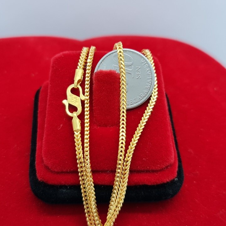 Emas916, R. Leher Belut Segi Ganch S Hollow 0.2 cm Kt 6423 P537 52.5 67.5 | Shopee Malaysia