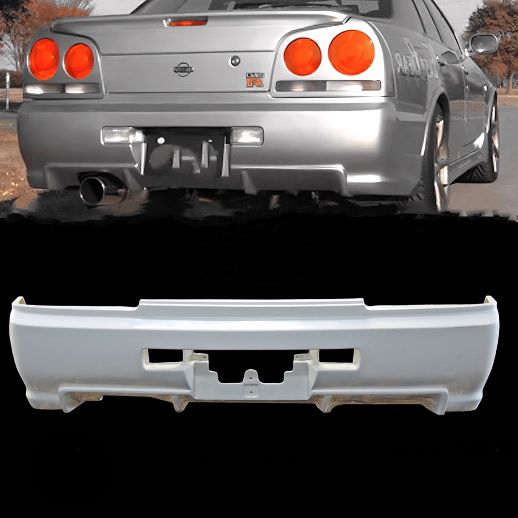 For Nissan SKYLINE HR34 4 DOOR GTR Style REAR BUMPER Car Bumper For ...