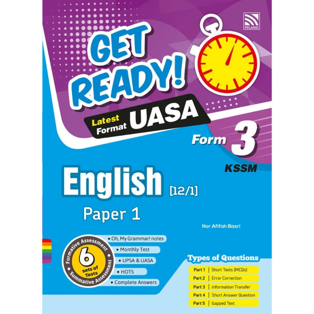 Pelangi: Get Ready: Bahasa Inggeris + English: Kertas + Paper 1 UASA ...