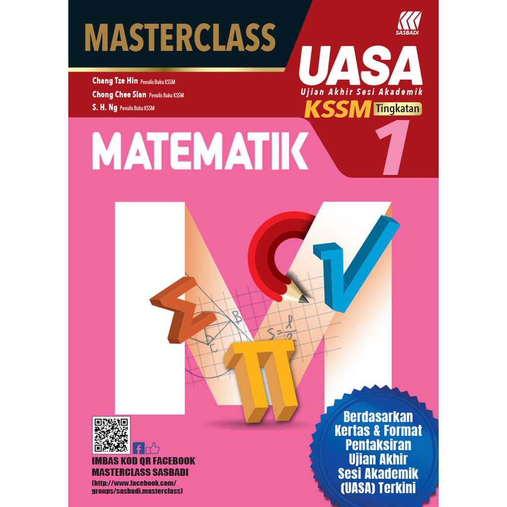 Sasbadi: Masterclass: Matematik + Mathematics: UASA: Tingkatan + Form 1 ...