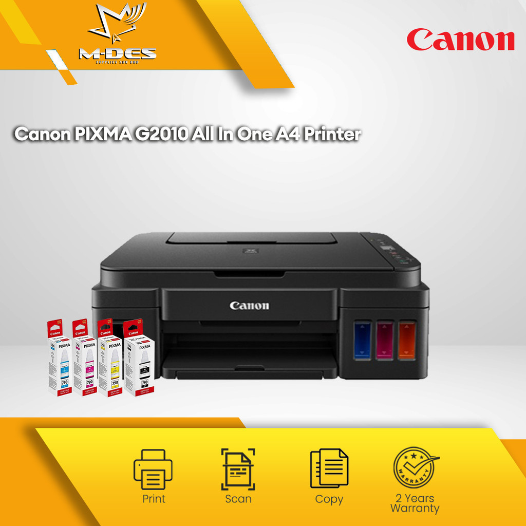 Canon Pixma G2010, G3010 All In One A4 Color Ink Tank Printer (Print ...