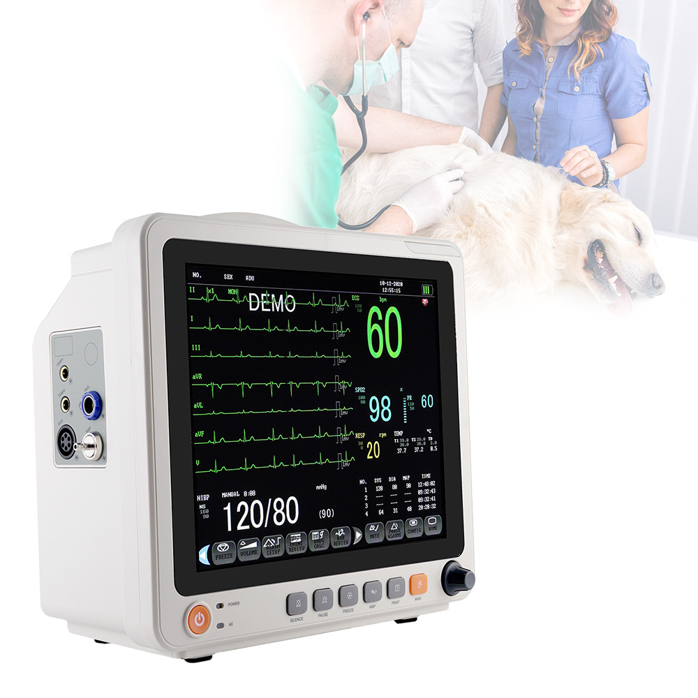 Handheld multiparameter veterinary vital sign monitor veterinary ...