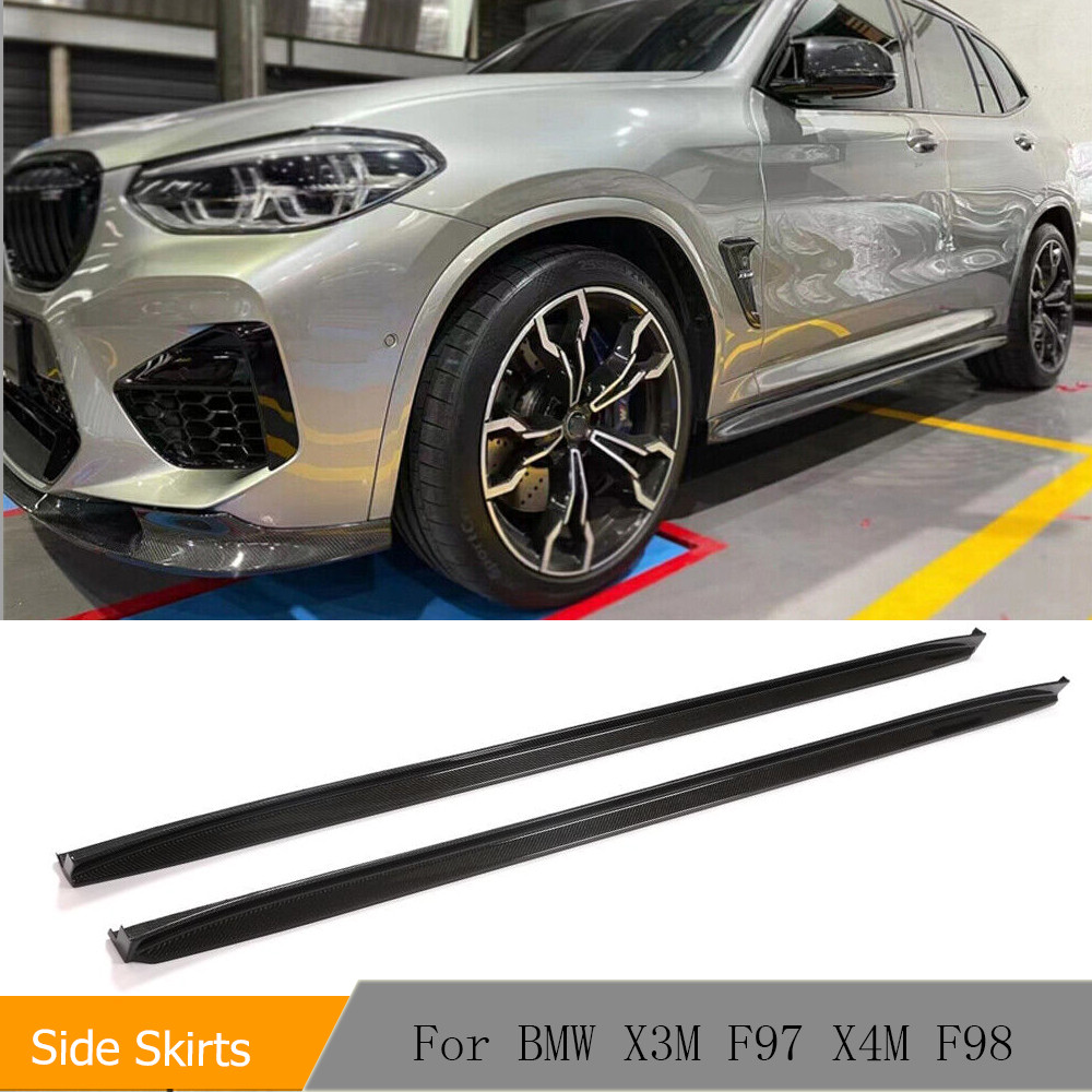 Car Side Skirts Body Kit For BMW X3M F97 X4M F98 019 - 2021 Side Door ...