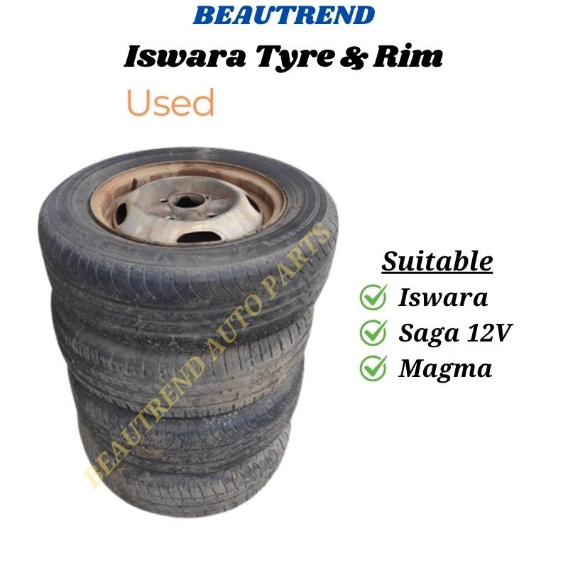 Tyre Rim Besi Proton Iswara 1.5 .13 Lmst Saga 12V Magma Aeroback Saloon ...