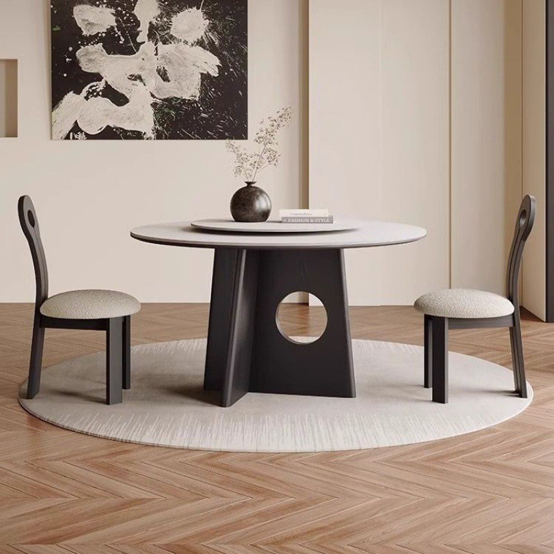 HY-6/White Stone Plate Dining Table French Vintage Style Household ...