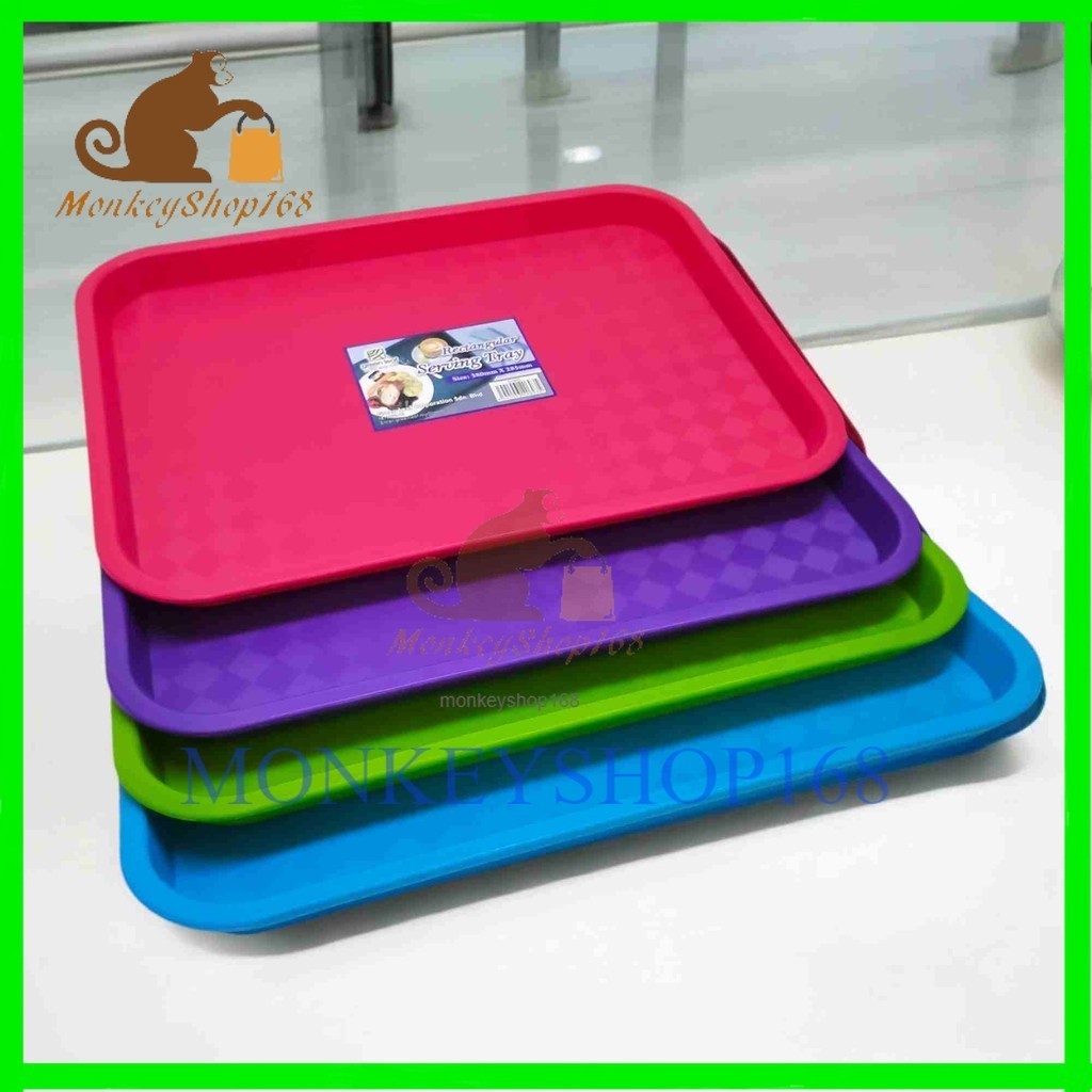 Rectangle Shape Serving Tray Made of Plastic G945 / DULANG | Shopee ...