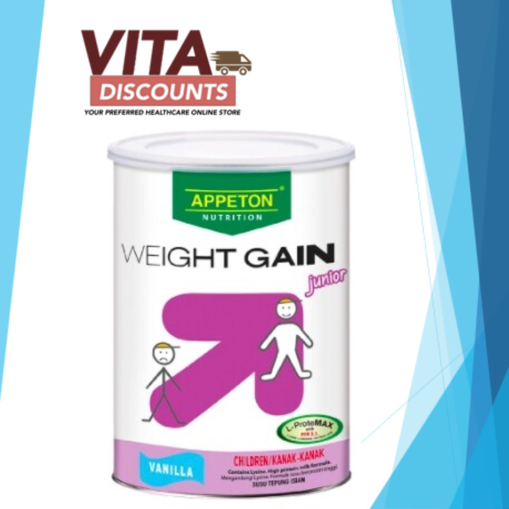 APPETON WEIGHT GAIN JUNIOR POWDER VANILLA 450G EXP06/2025 | Shopee Malaysia