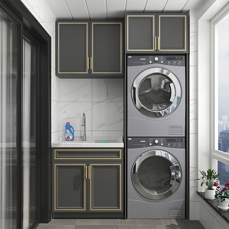 Contact seller/Washing Machine Cabinet All-in-One Cabinet Balcony ...