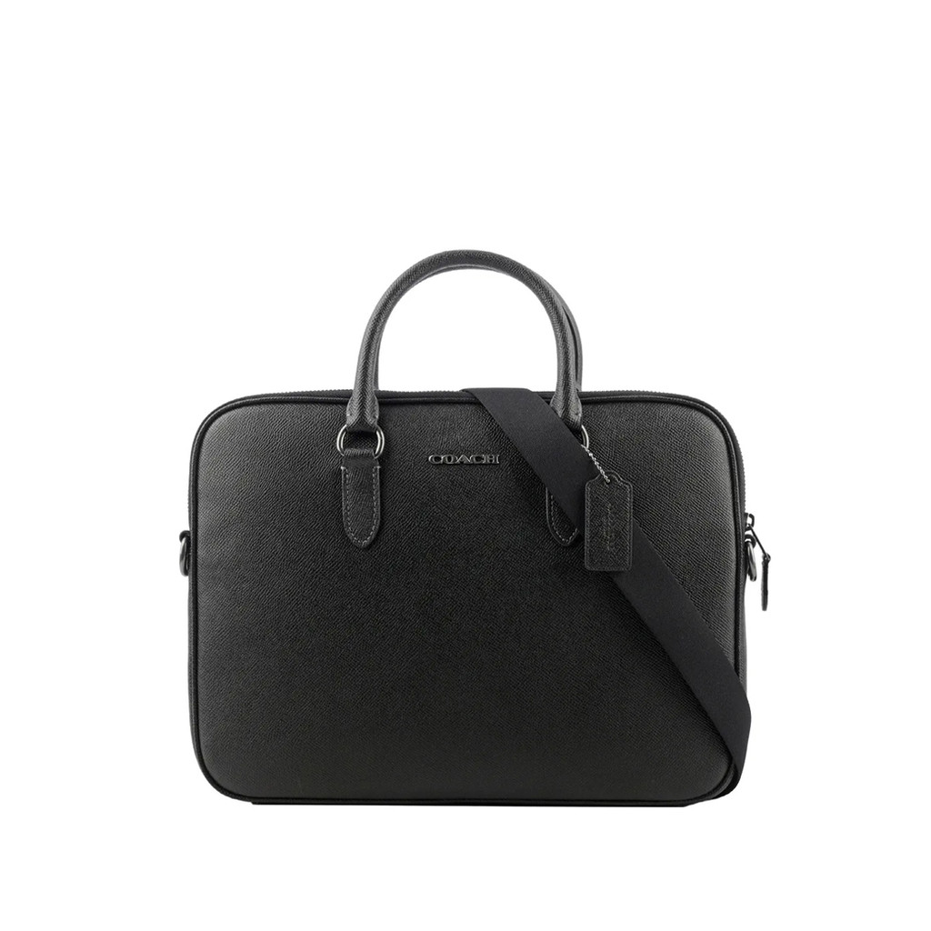 Coach Mens Liam Compact Brief - Black | Shopee Malaysia