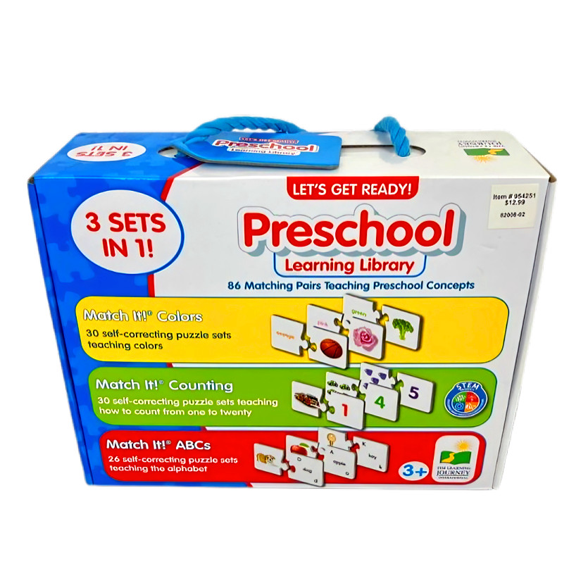 (BBW) Preschool Learning Library (Let's Get Ready 3 Sets In 1) (ISBN ...