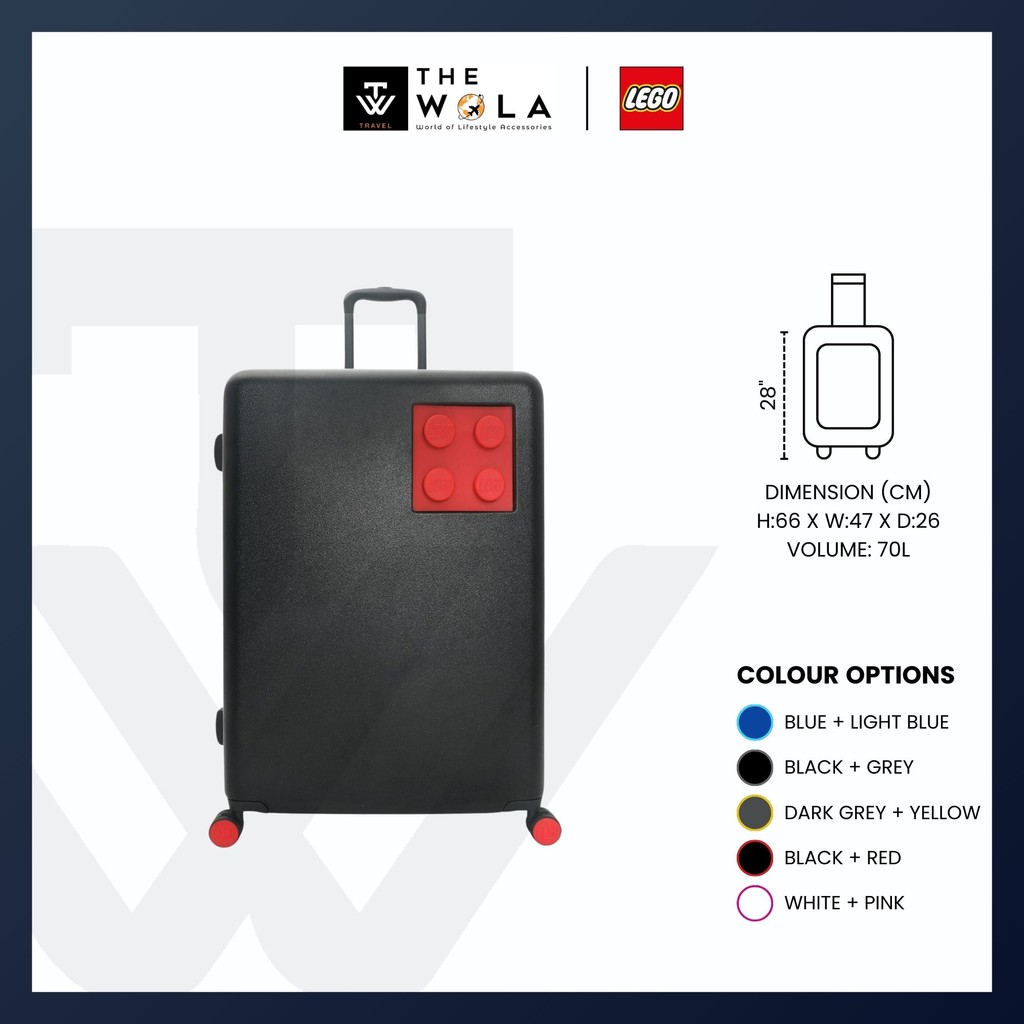 LEGO Signature Brick 2x2 PC Hard Case Trolley Luggage 28” - Travel ...