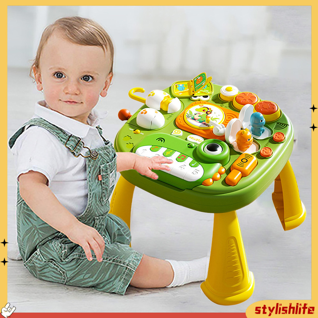 [stylishlife] Interactive Learning Table Baby Standing Activity Table ...
