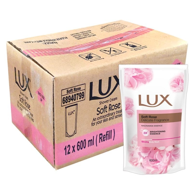 LUX SOFT ROSE SHOWER CREAM REF 12X600ML | Shopee Malaysia
