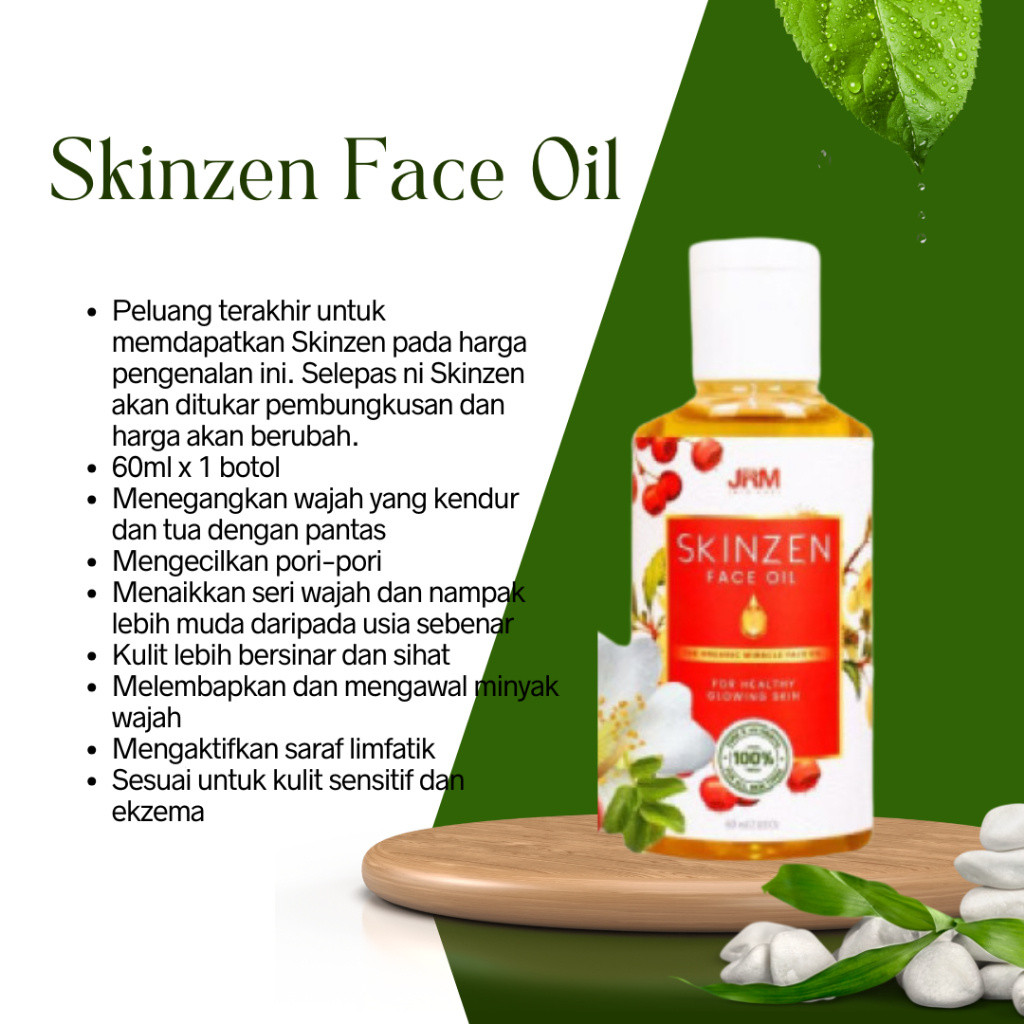 JRM HOLISTIK : Skinzen Face Oil BVUK | Shopee Malaysia