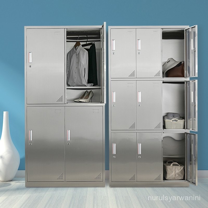 M/Stainless Steel Wardrobe Staff Locker Dust-Free Purification Workshop ...