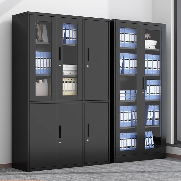 JY-8/Black File Cabinet Office High-End Iron Sheet Low Cabinet ...