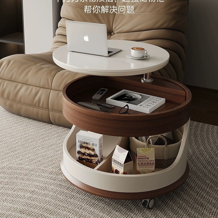 Q-8/Movable Coffee Table Living Room Modern Simple Home Small Apartment ...