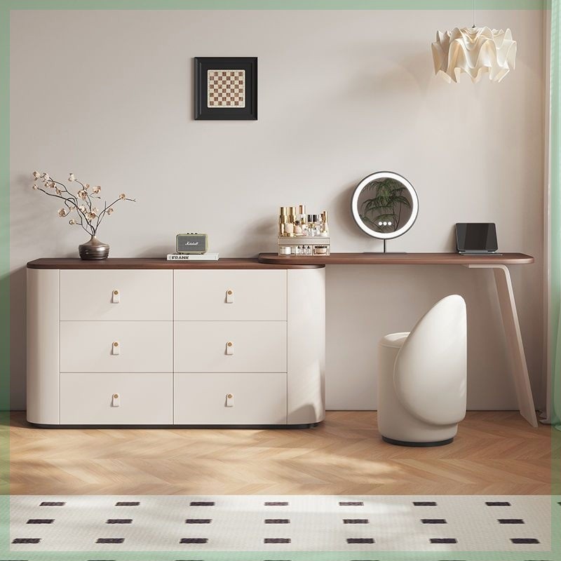 JY-8/Solid Wood Dressing Table Storage Cabinet Integrated Retro Style ...