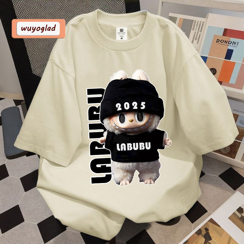 Ready Stock Labubu original figure T Shirt For Women LABUBU T-shirt ...