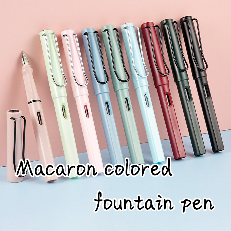Fountain Pen Retro Morandi Replaceable Ink Fine 0.38mm Nib For ...