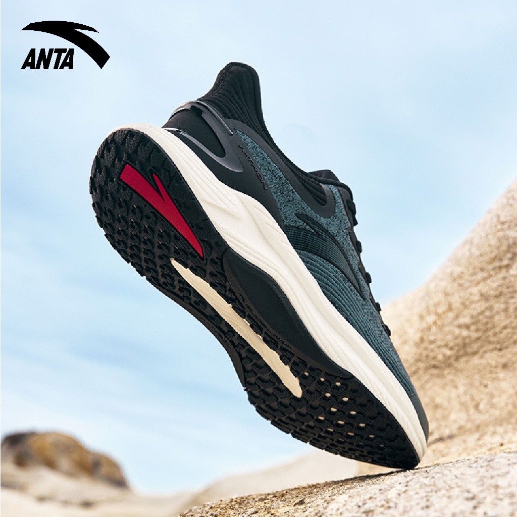 ANTA Men A-FLASHFOAM A-TRON 3.0lite Running Shoes-Grey Green/Black ...