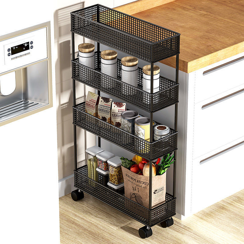 J-H/Narrow Gap Storage Rack for Kitchen, Refrigerator Side, Cabinet ...