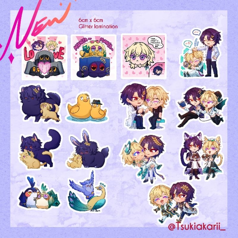 Honkai Star Rail Dr.Ratio x Aventurine stickers (individual) | Shopee ...