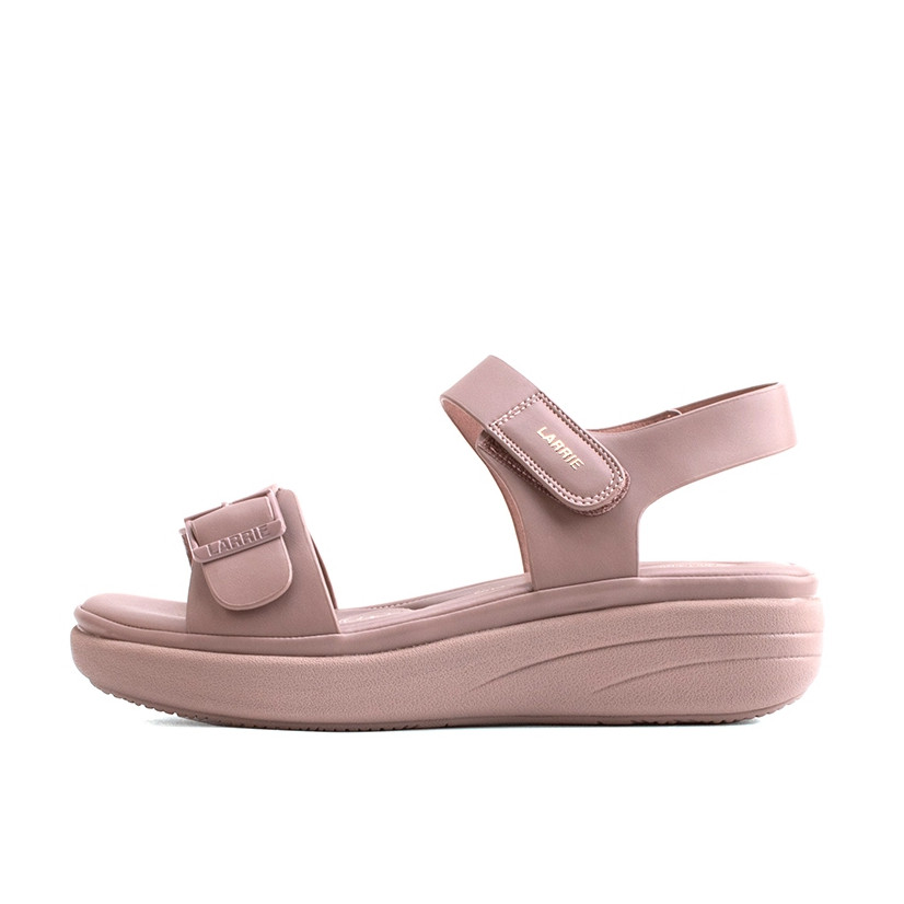 LARRIE Kasut Perempuan Mandy Buckle/Velcro Comfy Sandals - L82406 ...