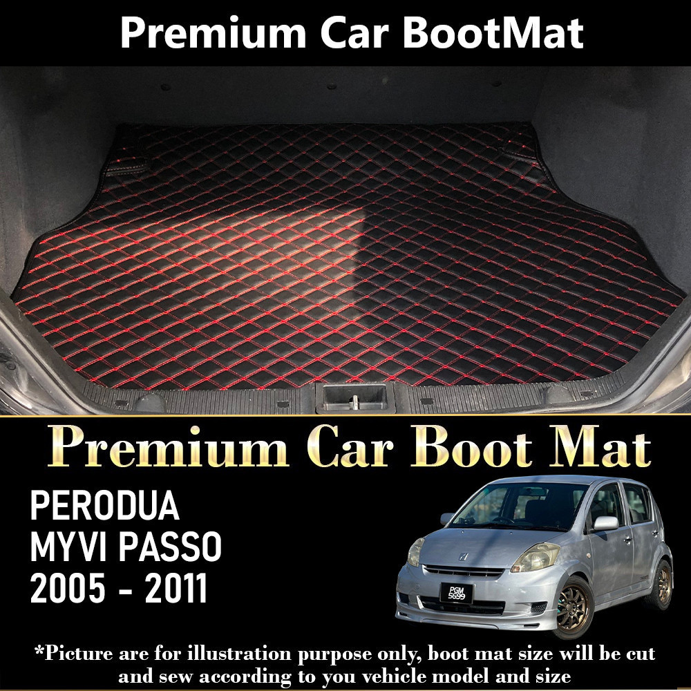 PERODUA MYVI PASSO 2005 2006 2007 2008 2009 2010 2011 Boot Mat Car Boot ...