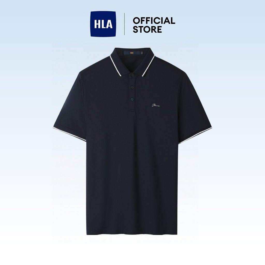 HLA Solid Colour Moisture-Wicking Cool Feeling Short Sleeve Polo Shirt ...